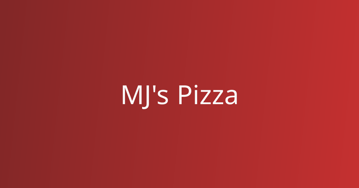 Best Pizza in Springfield, MA | MJ's Pizza | Order Online